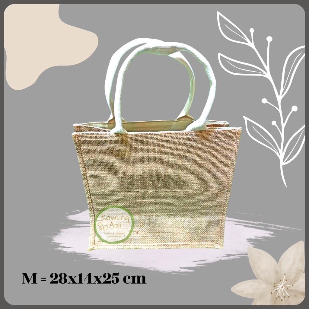 Jual Tas Karung Goni Tanpa Mika Keranjang Tote Bag Hampers Goodie Bag ...