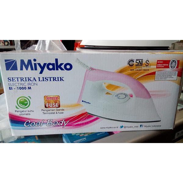 Jual Bagus Setrika Miyako El 1000 Original 100% | Shopee Indonesia