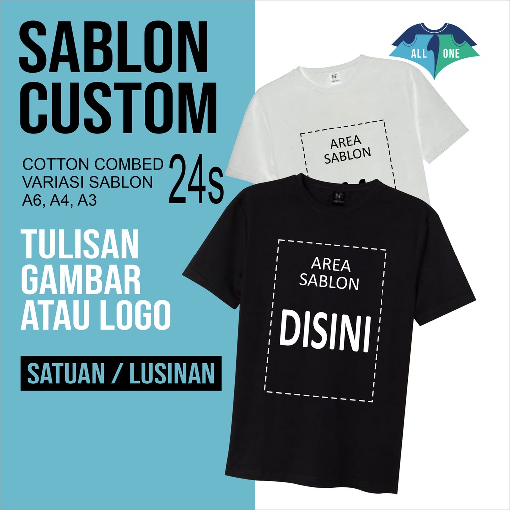 Jual Kaos Sablon Terlengkap & Harga Terbaru Mei 2026 | Shopee Indonesia