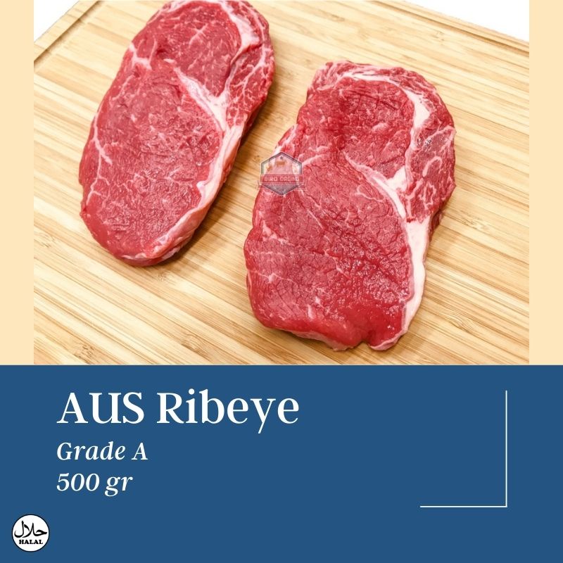 Jual Australian Ribeye / Cube Roll Beef Steak Grade A 500 gr | Shopee ...