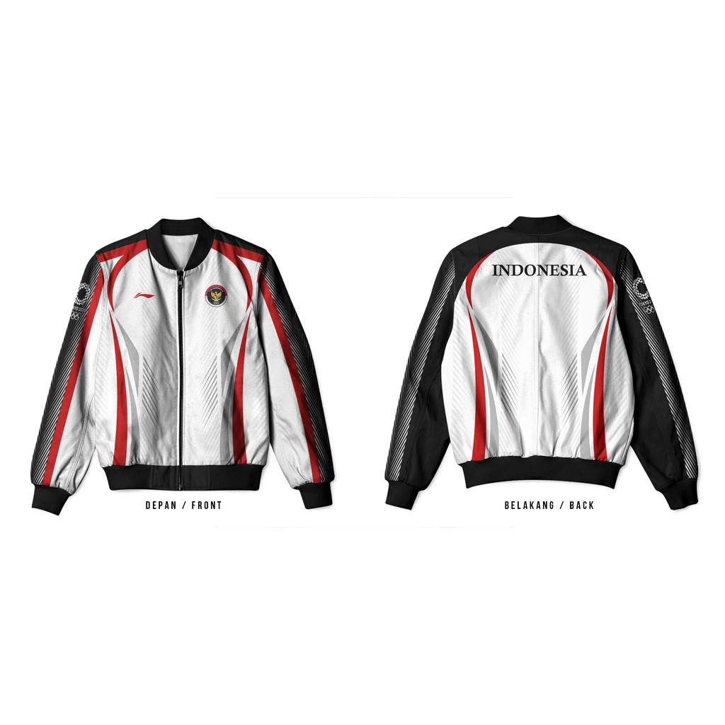 Jual [Riashop] Jaket Bomber TIM OLIMPIADE TOKYO 2020 | Jaket TIM ...