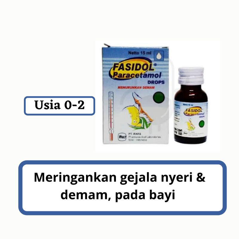 Jual Fasidol (paracetamol)drop Pereda Demam untuk bayi usia 0-2 tahun ...