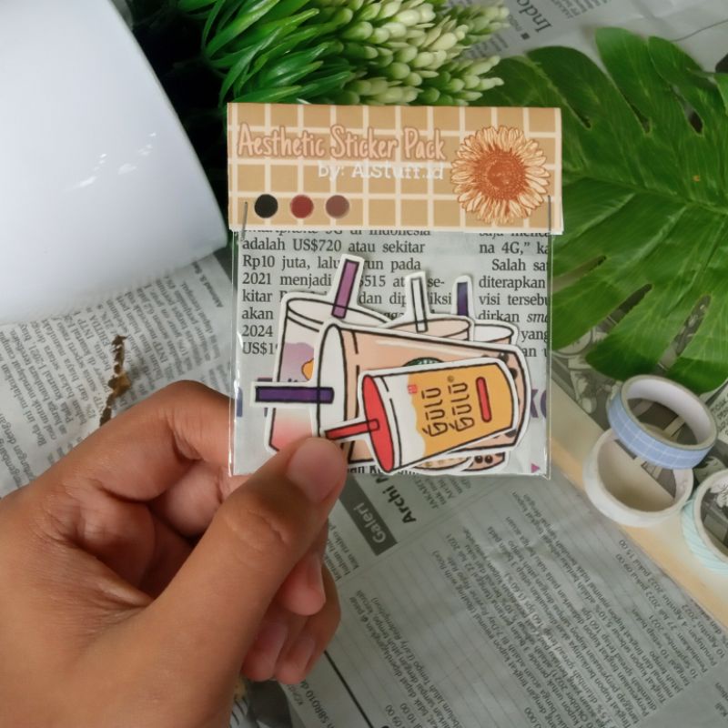 Jual Sticker Aesthetic Coffe Series || mini sticker pack by alstuff ...