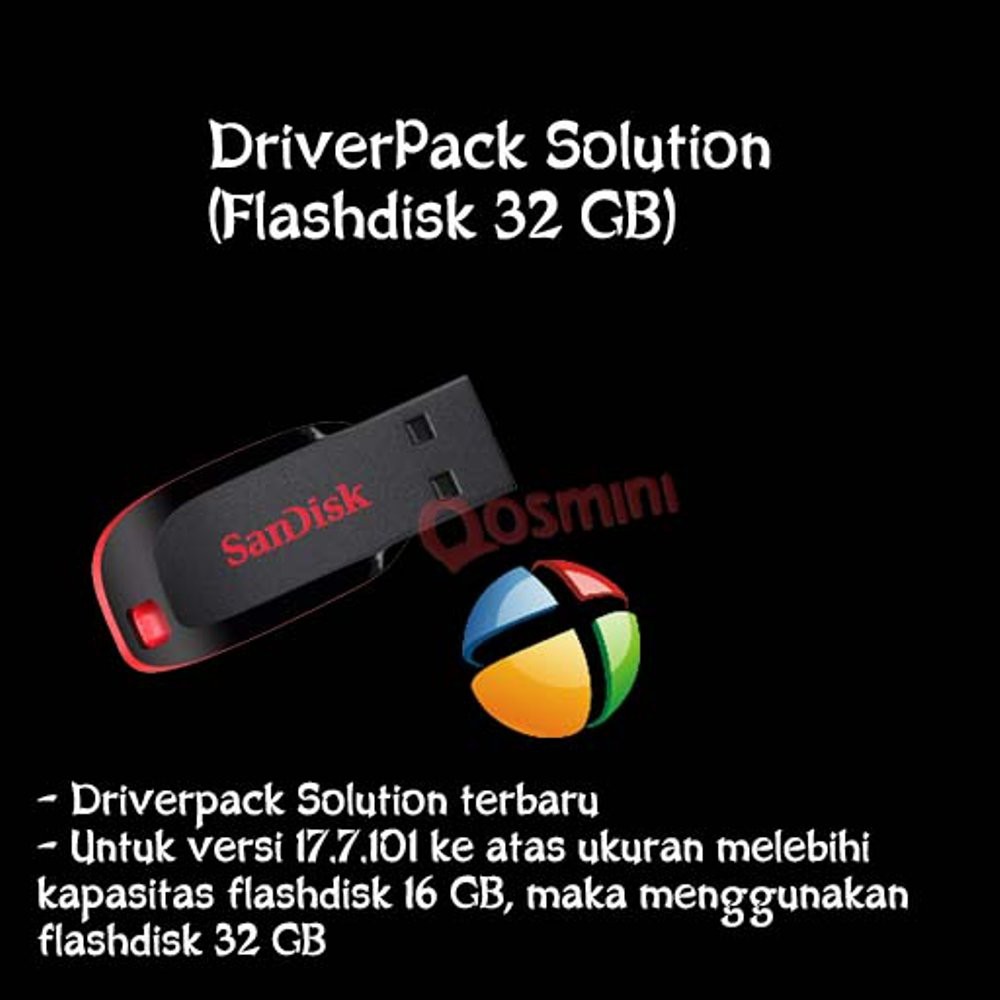 Jual Flashdisk DriverPack Terbaru Driver Pack Solution - Flash disk 32 ...