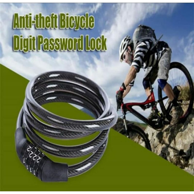 Jual Gembok Sepeda dan Motor Kode Angka 4 Digit | Shopee Indonesia