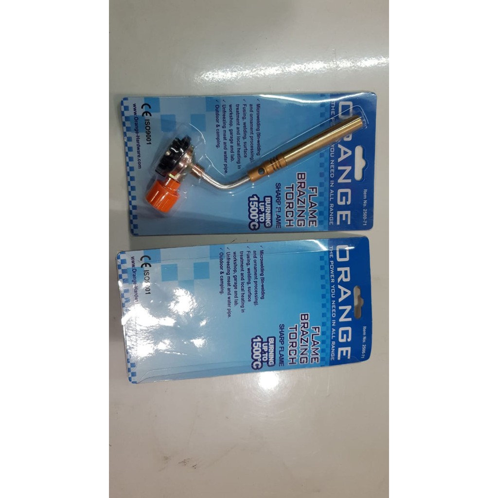 Jual Dijual ORANGE FLAME brazing torch kepala korek las tabung gas ...