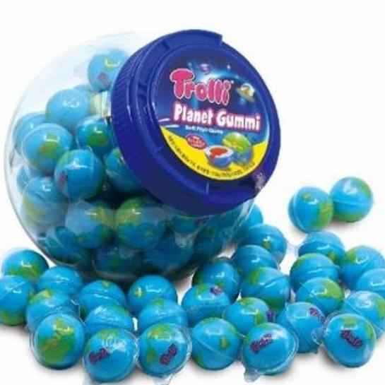 Jual TROLLI JELLY PERMEN BUMI/PLANET DAN SOCCER KEMASAN TOPLES ISI 60 ...