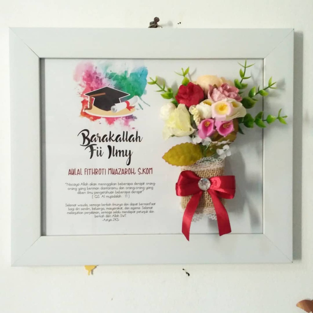 Jual Bingkai Foto Bunga Flower Frame ukuran 8R untuk hadiah ulang tahun ...