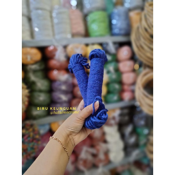 Jual Biru Keunguan 100g, Benang Macrame | Shopee Indonesia