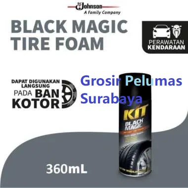 Jual Semir Ban Spray FOAM Pengkilap ban Semprot Kit Black Magic Tire ...