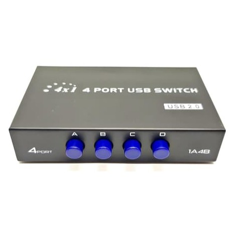 Jual USB SWITCH 4 PORT / MANUAL SWITCH PRINTER 4 PORT / DATA SWITCH | Shopee Indonesia