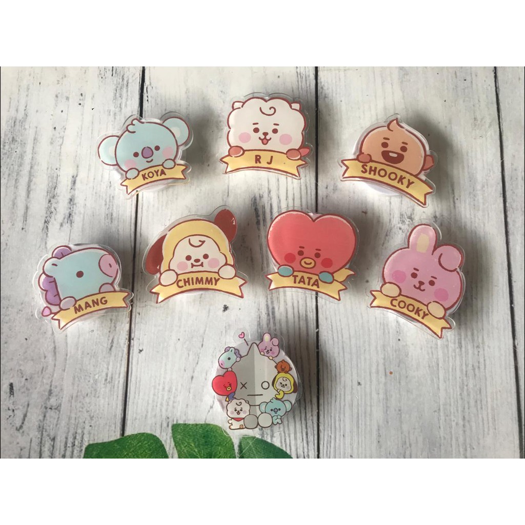 Jual POPSOCKET AKRILIK BT21 popsoket hp grip holder | Shopee Indonesia