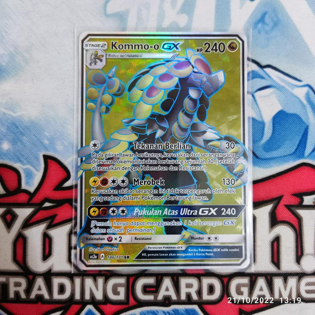 Jual pokemon kommo o gx 186/171 SR original | Shopee Indonesia