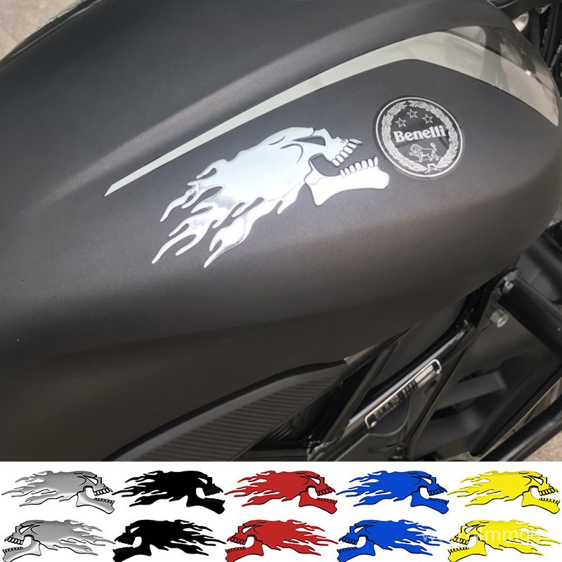 Jual Stiker Decal Motif Tengkorak Api Untuk Motor | Shopee Indonesia