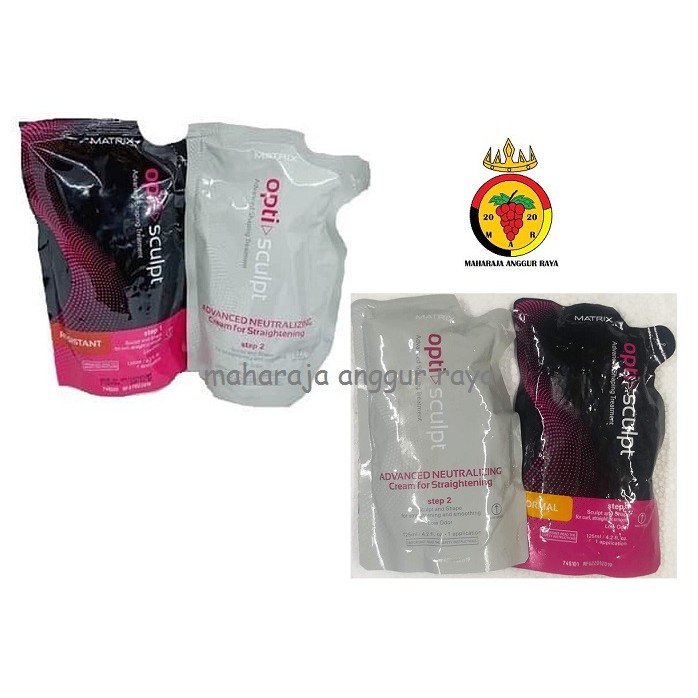 Jual MATRIX Optisculpt / Opti Sculpt 125ml X2 STEP Obat Pelurus Rambut ...