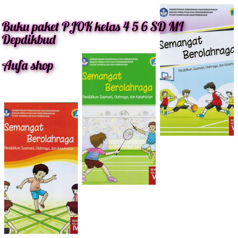 Jual Buku paket PJOK kelas 4 5 6 SD MI Depdikbud | Shopee Indonesia