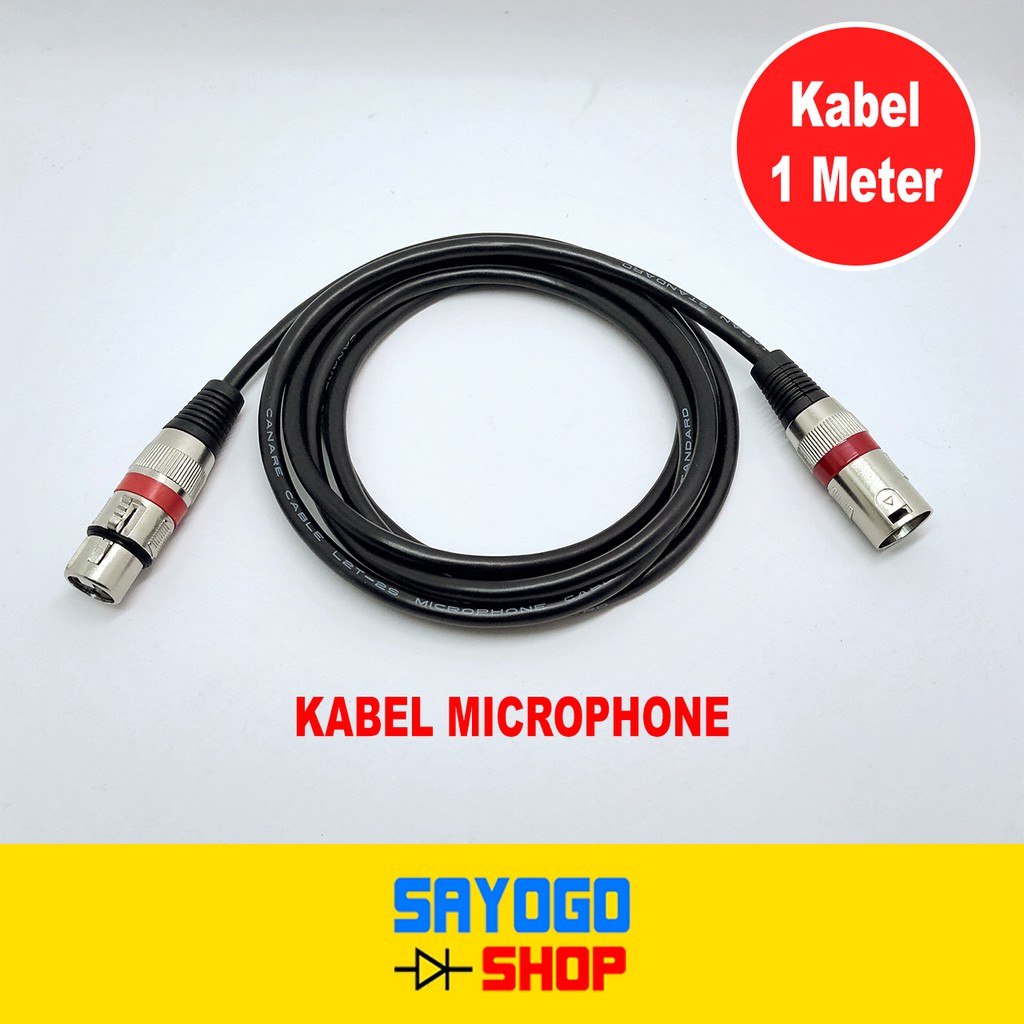 Jual Kabel Microphone/Kabel Instrumen/Kabel XLR Female to Male | Shopee ...