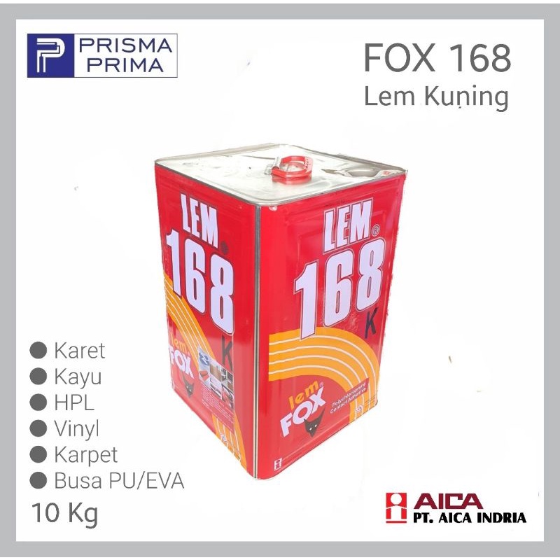 Jual FOX 168 Lem Kuning Galon Blek 10 Kg | Shopee Indonesia