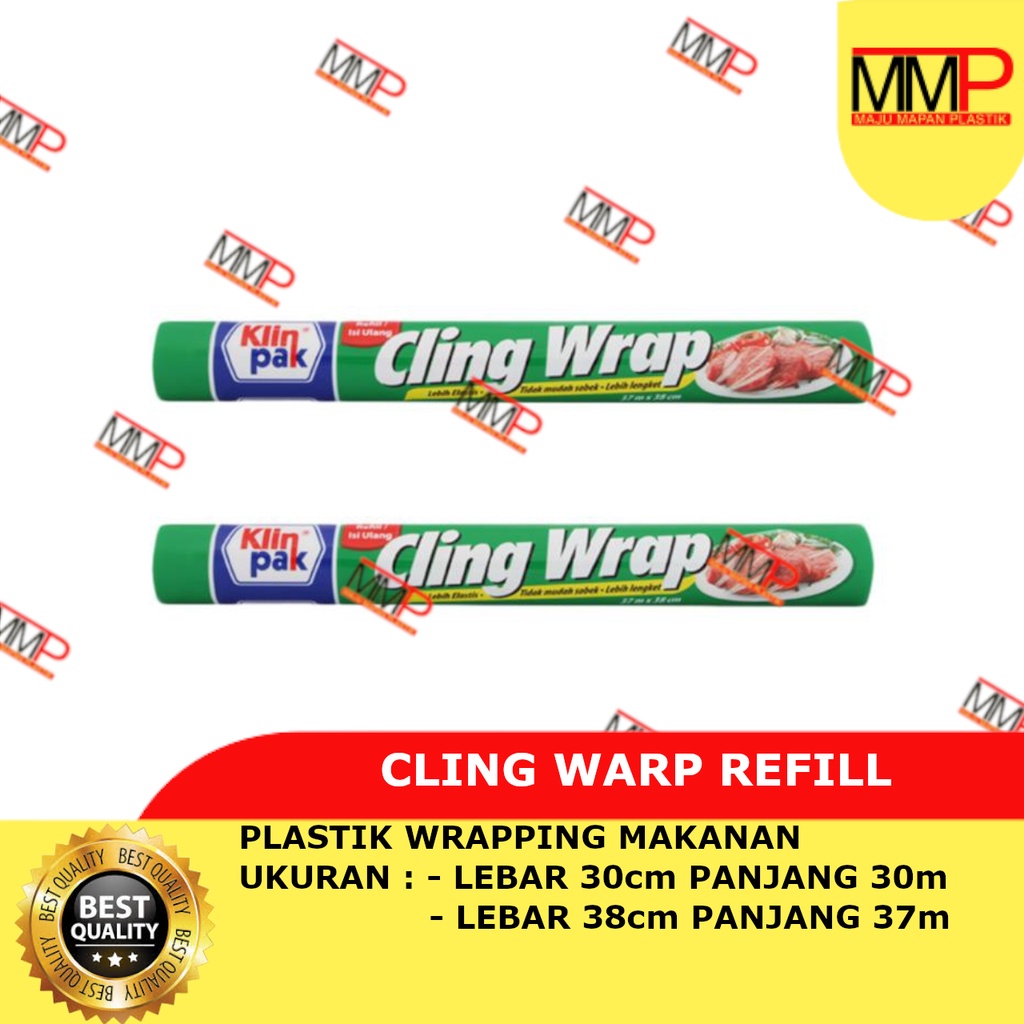 Jual Cling Wrap Klin Pack Refill / Cling Wrap Best Fresh / Plastik ...