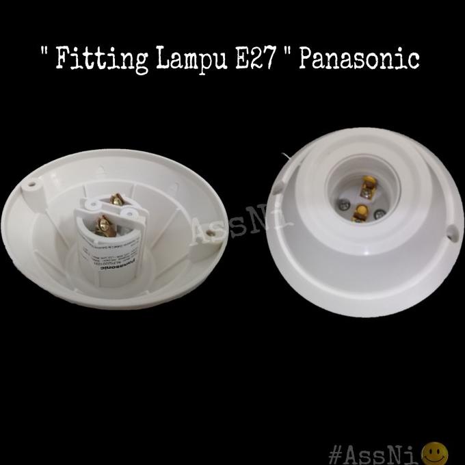 Jual Limited Fitting/Fiting/Rumah Lampu Plafon E27 Bulat Panasonic ...