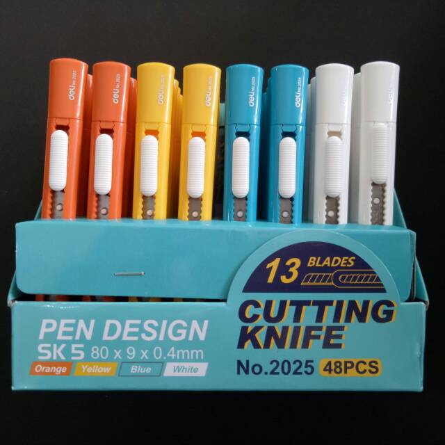 Jual Cutter kecil 4 warna Deli 2025 | Shopee Indonesia