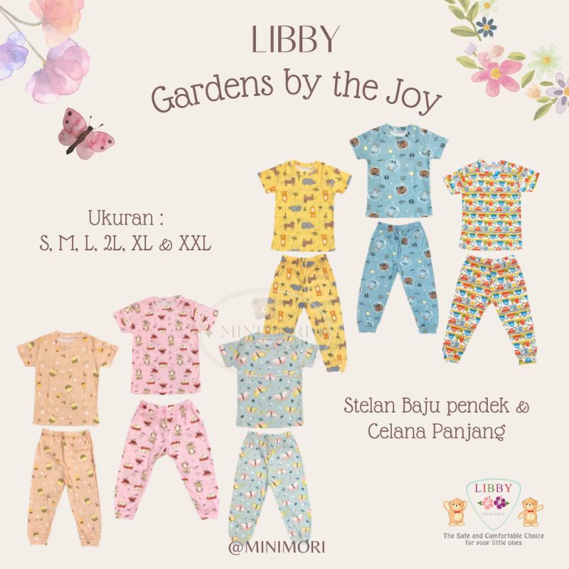 Jual LIBBY Stelan Oblong Rib Baju Pendek Celana Panjang Gardens by the Joy | Setelan Bayi & Anak ...