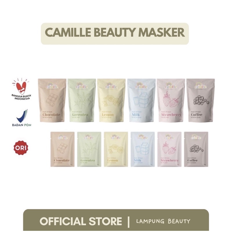 Jual Camille beauty masker bubuk wash off mask Original | Shopee Indonesia