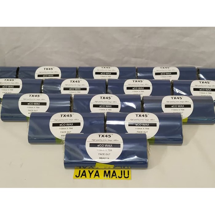 Jual CARBON RIBBON BARCODE UKURAN 110 X 75 METER ( PREMIUM / eCO WAX ...