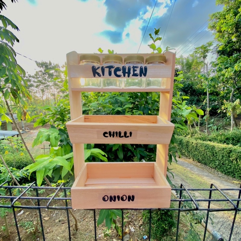 Jual Tempat Bawang Bumbu Dapur 2 Susun Rak 2 Susun Rak Bawang 2 Tingkat ...