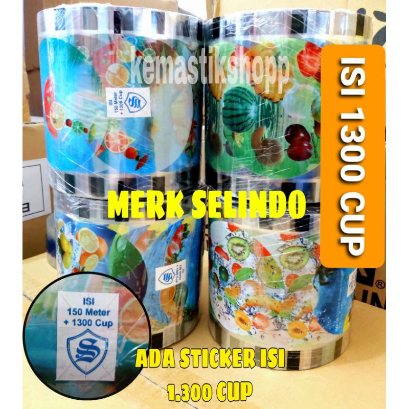 Jual Seal Cup Gambar Buah 1300 cup merk SELINDO | Shopee Indonesia