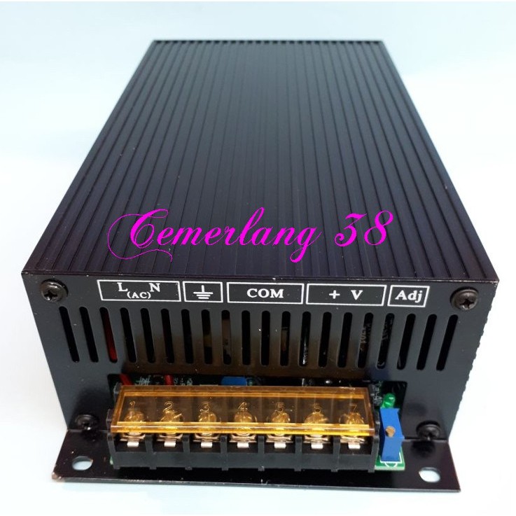 Jual AC DC 10A 48V Hitam Switching Adaptor Power Supply Jaring 48 V 10 ...