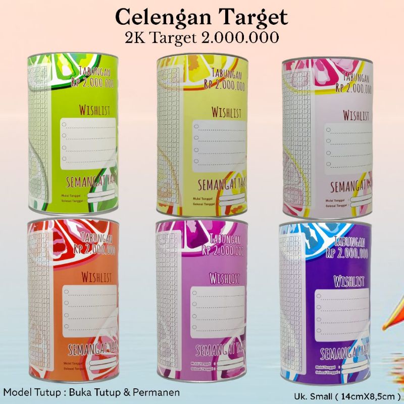 Jual CELENGAN TARGET 2K TARGET 2JT CELENGAN VIRAL TABUNGAN TARGET MURAH ...