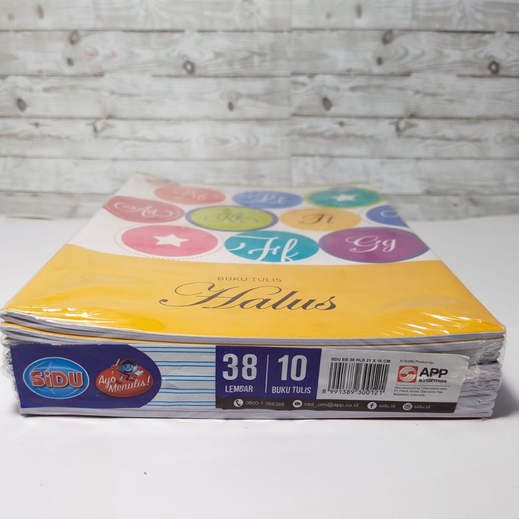 Jual [PACK] isi 10 buku tulis halus SIDU buku menulis latin 38 lembar ...