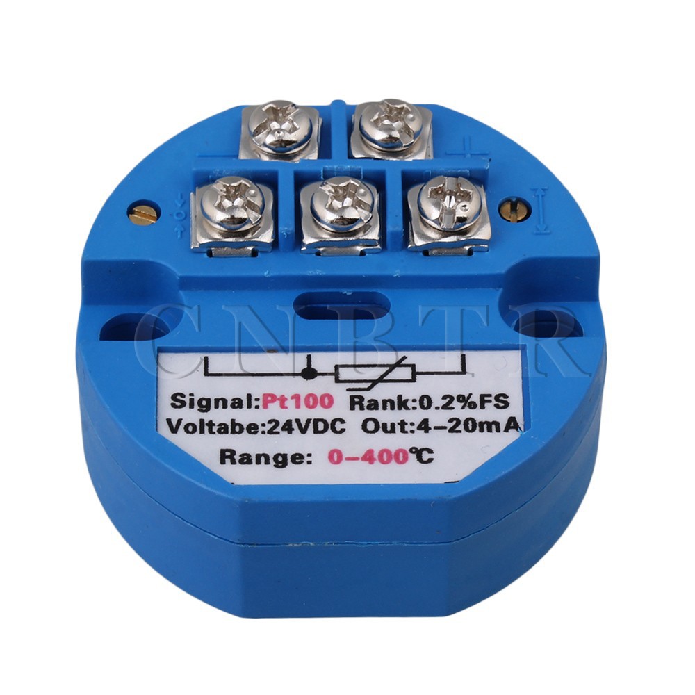 Jual RTD PT100 Temperature Sensor Transmitter DC 24V 0-400 Degree Range ...