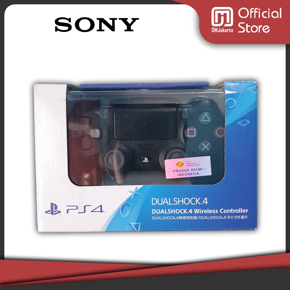 Jual STICK SONY PS4 /JOYSTICKPS4/DS4 ORI LIGHT BAR WARNA + BOX - HITAM ...