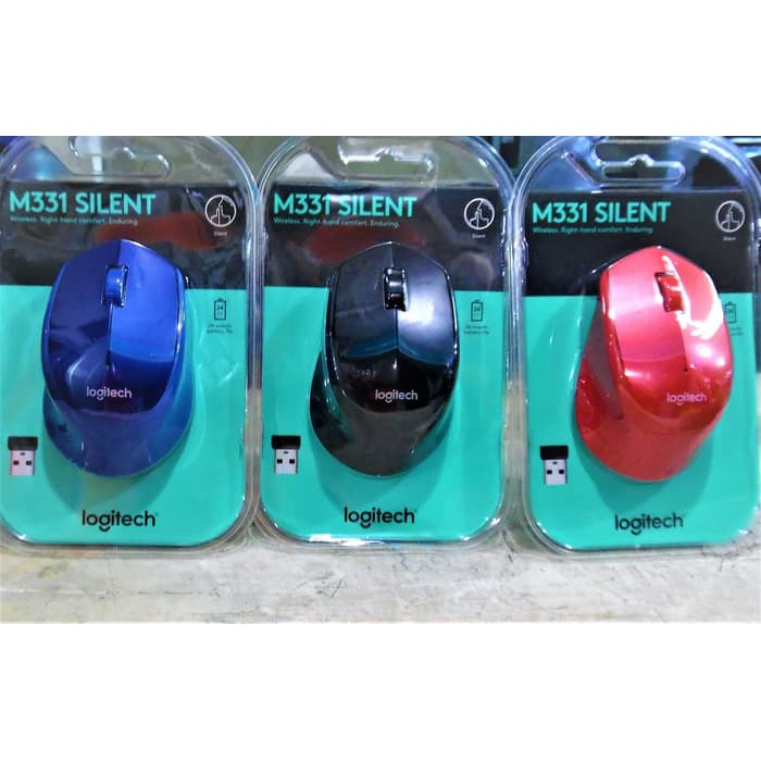 Jual Mouse Wireless Logitech M331 M 331 Silent Plus Replace Logitech M280 Biru Shopee Indonesia
