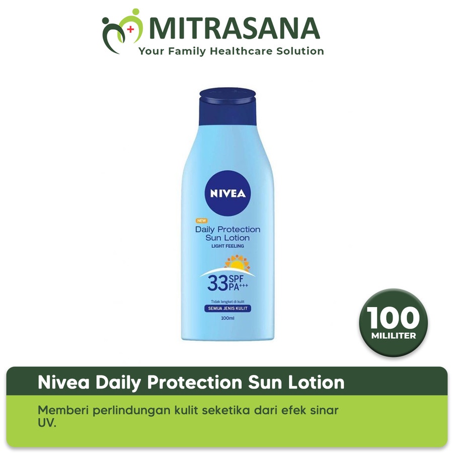 Jual Nivea Body Lotion Daily Protection Sun - 100 Ml | Shopee Indonesia