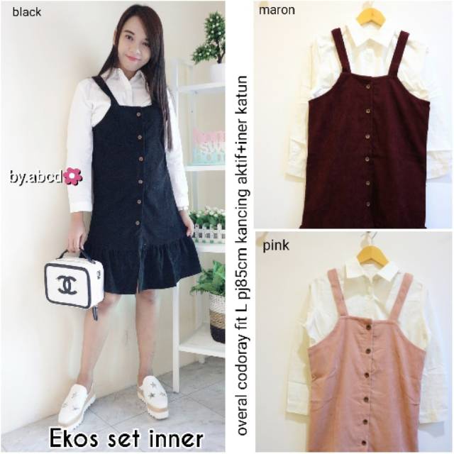 Jual EXSO Set inner/ ekos set iner ory abcd label | Shopee Indonesia