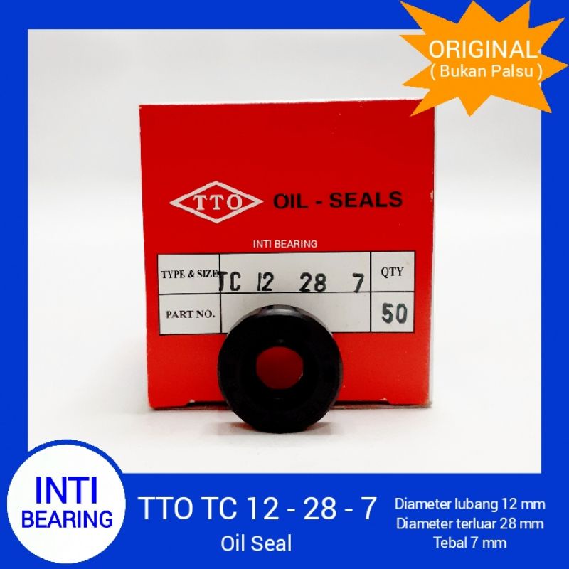 Jual OIL SEAL TTO TC 12 x 28 x 7 ASLI ORIGINAL 12287 12 28 7 | Shopee Indonesia
