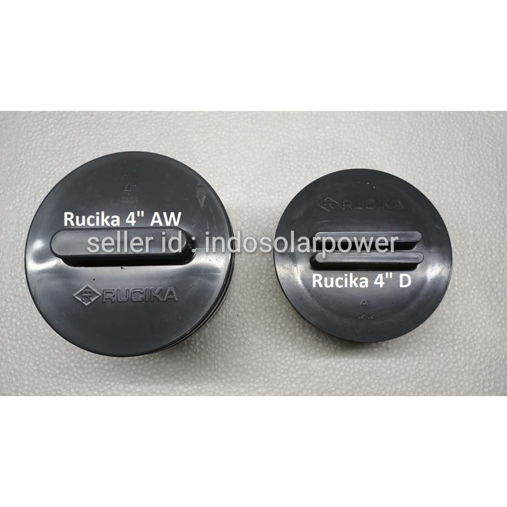 Jual CO clean out PVC dop tutup drat Rucika 4" 4 inch in ada pilihan AW ...