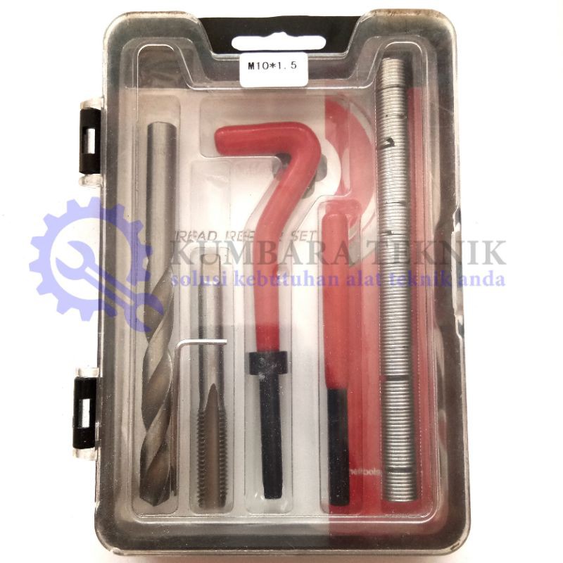 Jual THREAD REPAIR KIT SET RECOIL HELICOIL M10 x 1.5 ALAT PERBAIKAN ...