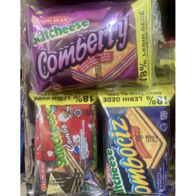 Jual biskuit saltcheese comberry/pak 20gr | Shopee Indonesia