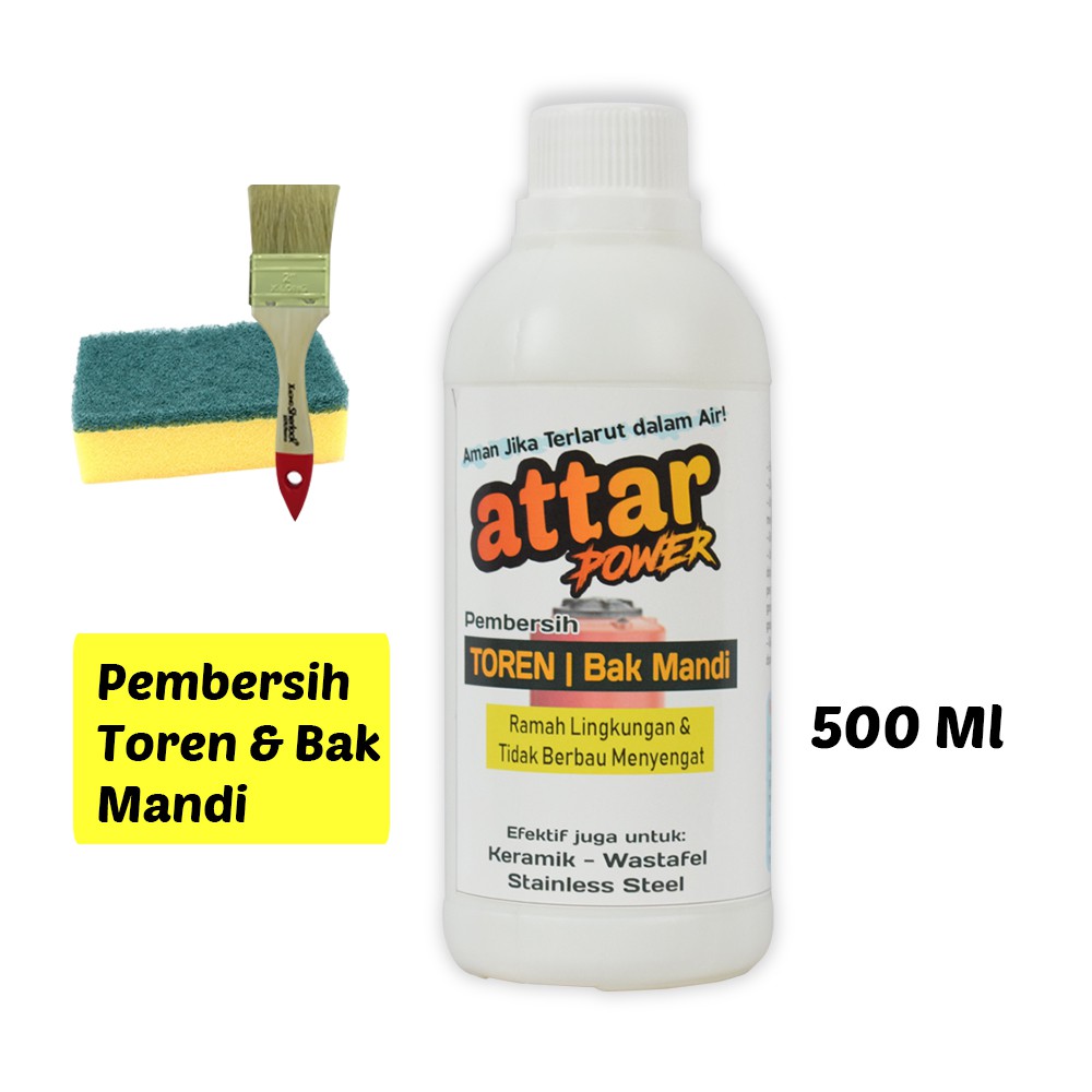Jual ATTAR POWER Refill Pembersih Keramik, Toren, WC, Stainless Steel - 500 mL | Shopee Indonesia