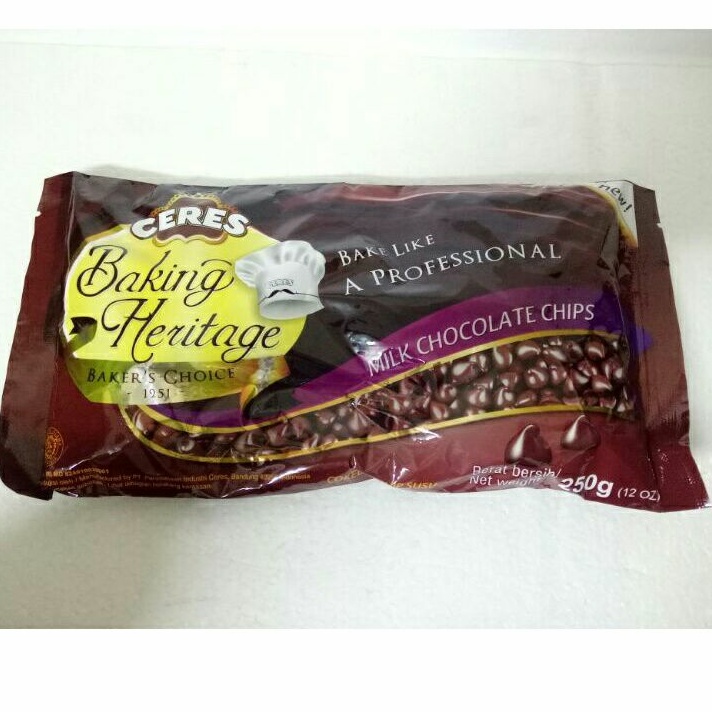 Jual Ceres Milk Chocolate Chips 250g | Shopee Indonesia