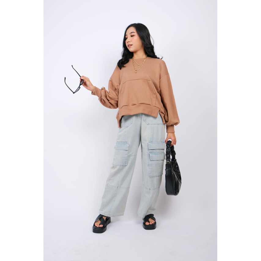 Jual CROP SWEATER TERRY VICTORY | Shopee Indonesia