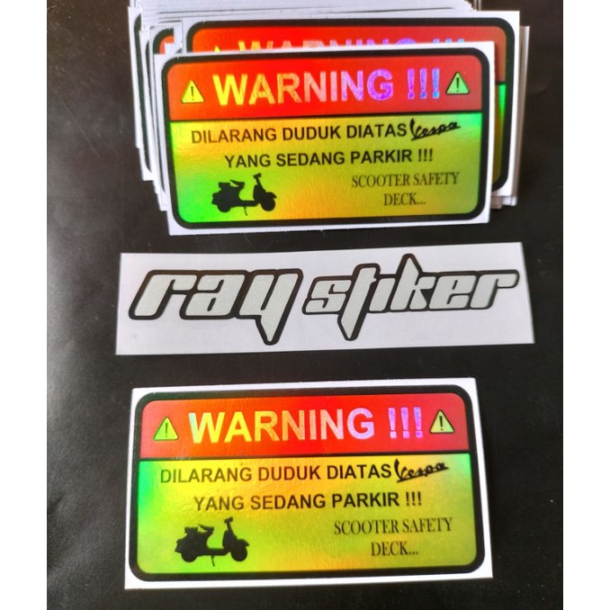 Jual STIKER PERINGATAN WARNING VESPA | Shopee Indonesia