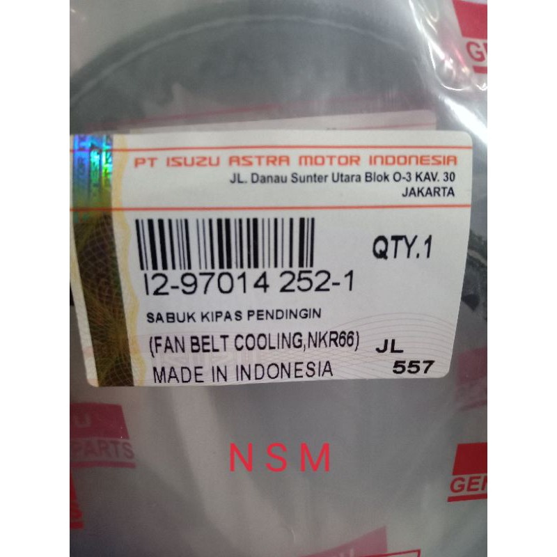Jual FAN BELT ALTERNATOR U-A41 ISUZU ELF NKR66/71/NMR71 ORI ISUZU GENUINE PART | Shopee Indonesia