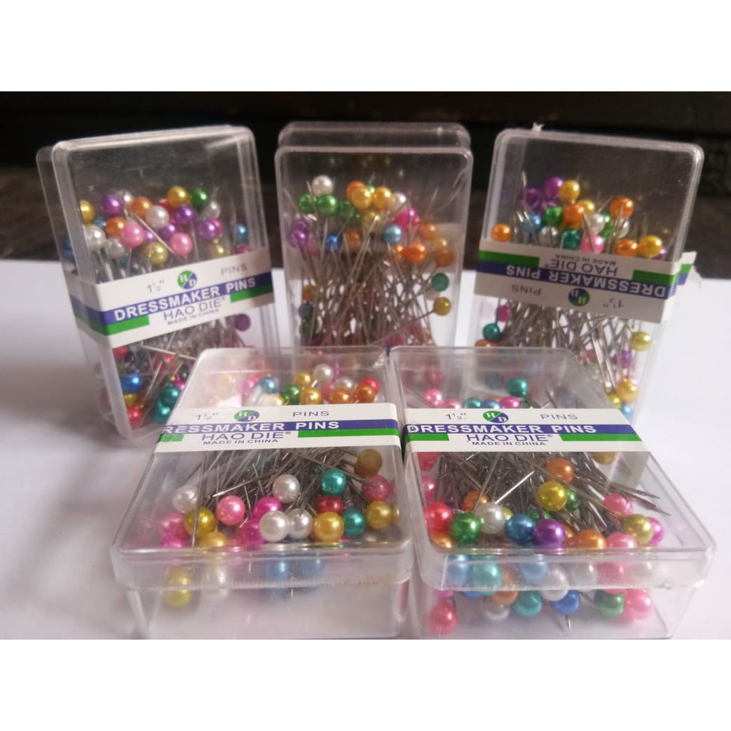 Jual JARUM PENTUL BESAR 1 BOX, JARUM PENTUL HIJAB JARUM PENTUL ...