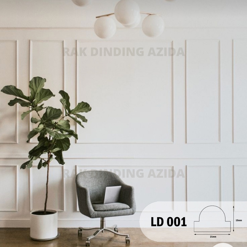 Jual List Kayu Wall Moulding Molding Wainscoting List Dinding Profil ...