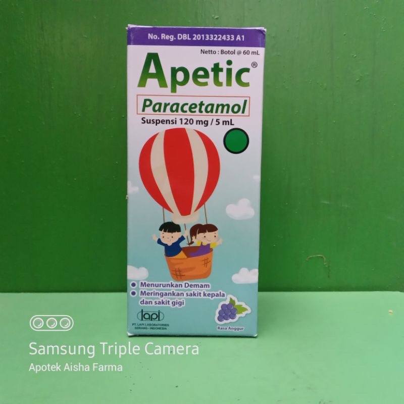 Jual Apetic sirup paracetamol anak 60ml | Shopee Indonesia